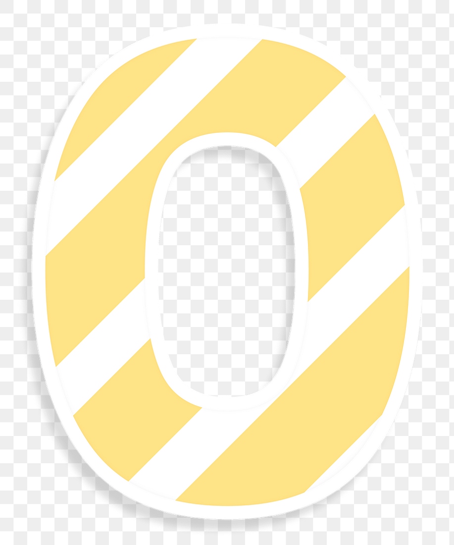 Number zero font illustration png | Premium PNG Sticker - rawpixel