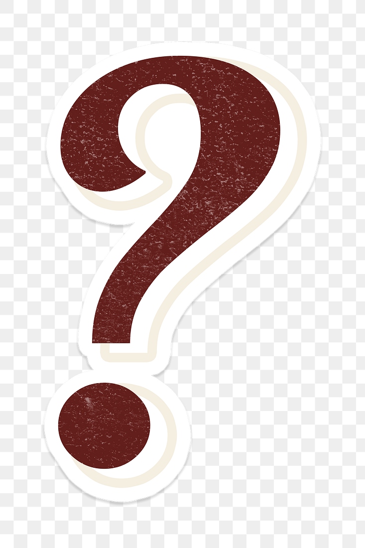Question mark sign png cursive | Premium PNG Sticker - rawpixel