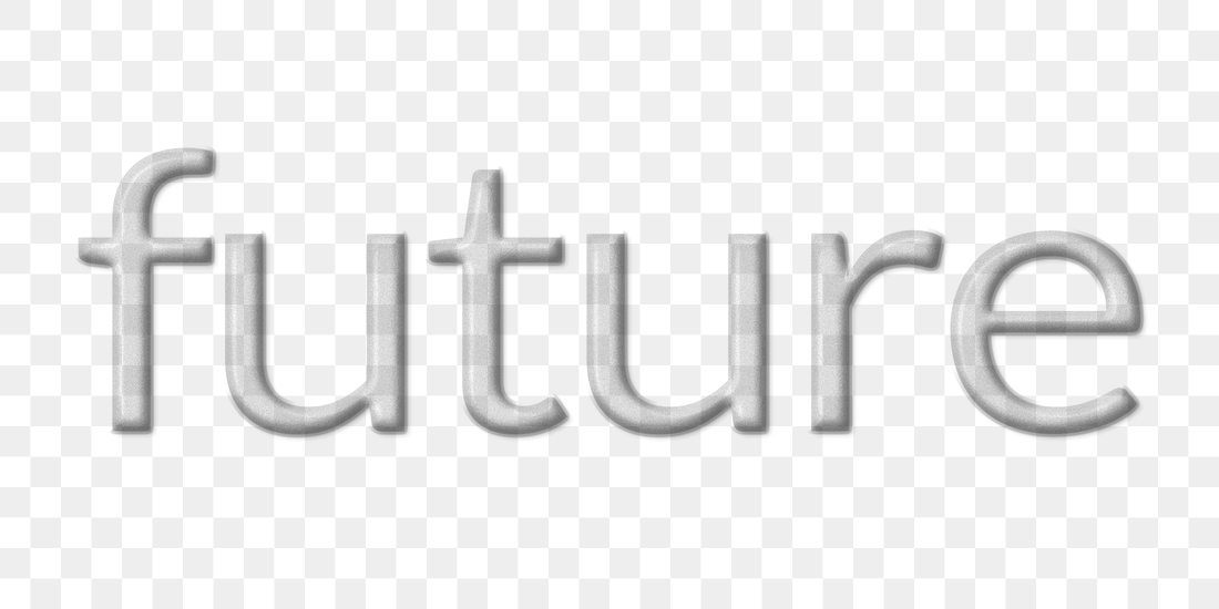 Future emboss text png typography | Premium PNG Sticker - rawpixel