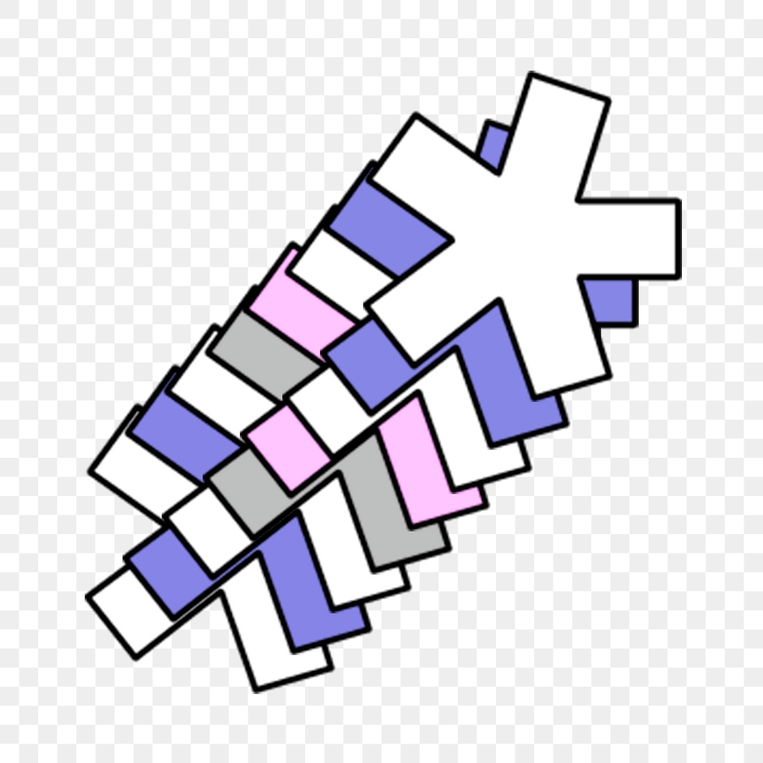 Layered star sign png pastel | Premium PNG Sticker - rawpixel