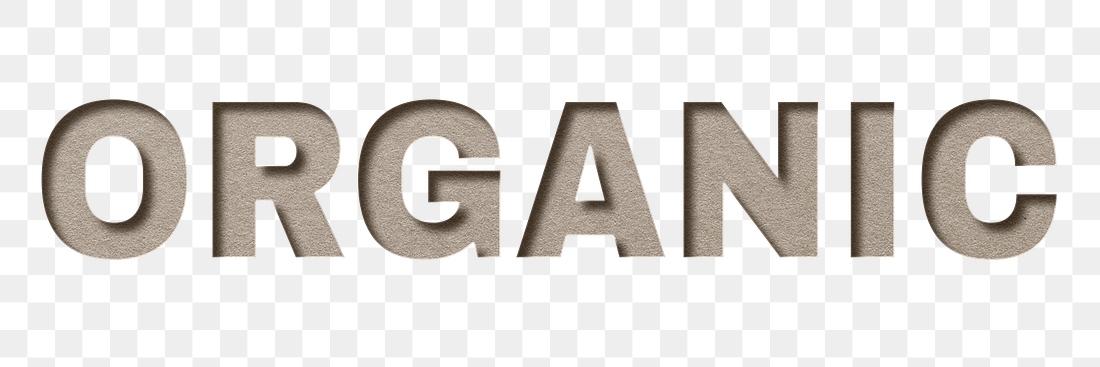 Organic paper cut typography png | Premium PNG Sticker - rawpixel