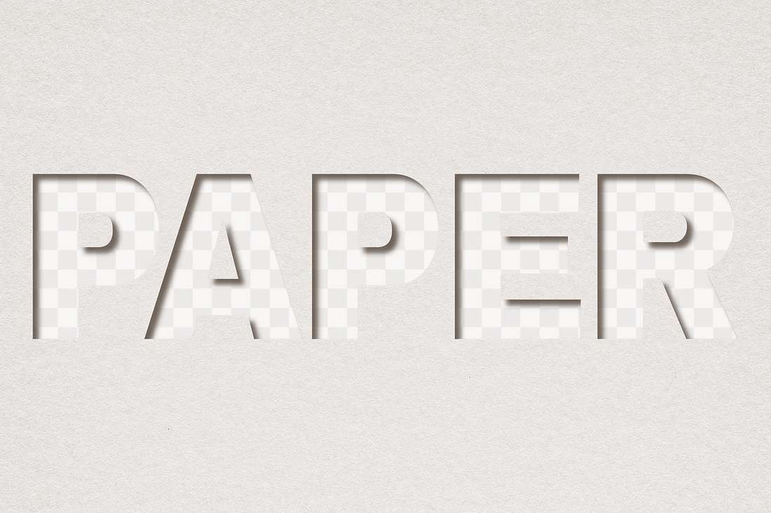 Paper cutout paper png word | Free PNG - rawpixel