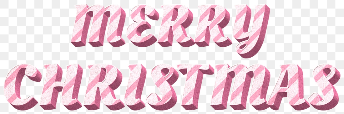 Png merry Christmas word pink | Premium PNG Sticker - rawpixel