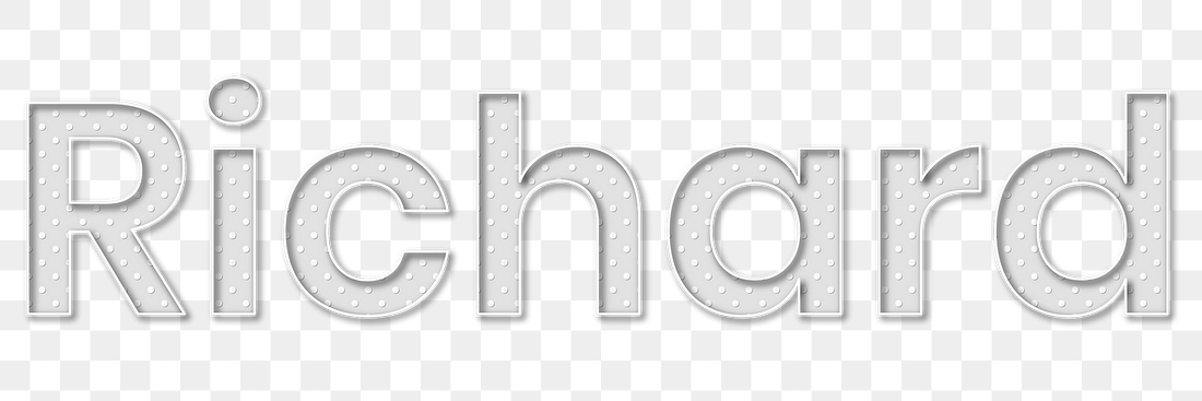 Png male name Richard typography | Premium PNG Sticker - rawpixel