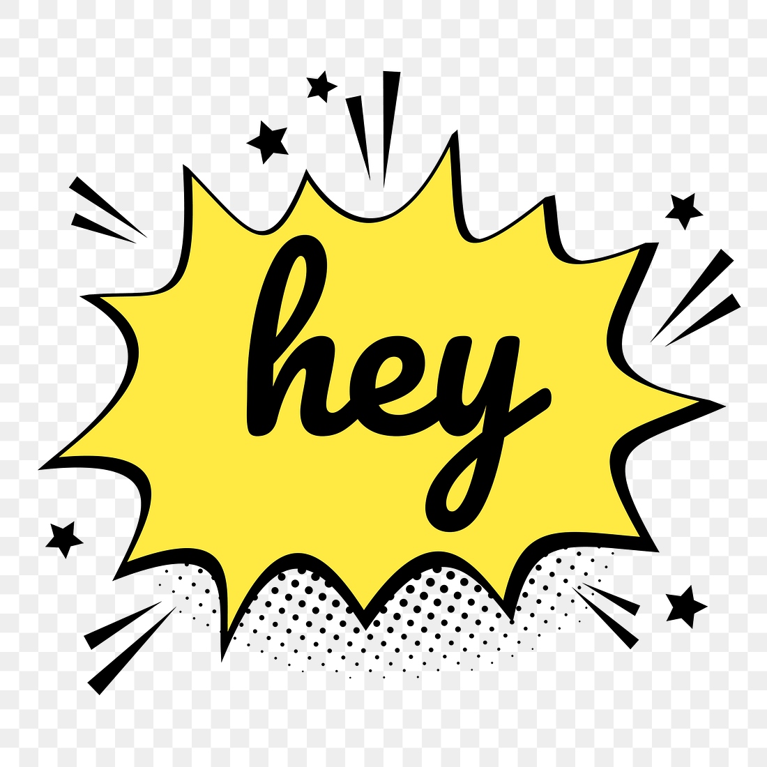 Png hey word speech bubble | Premium PNG Sticker - rawpixel