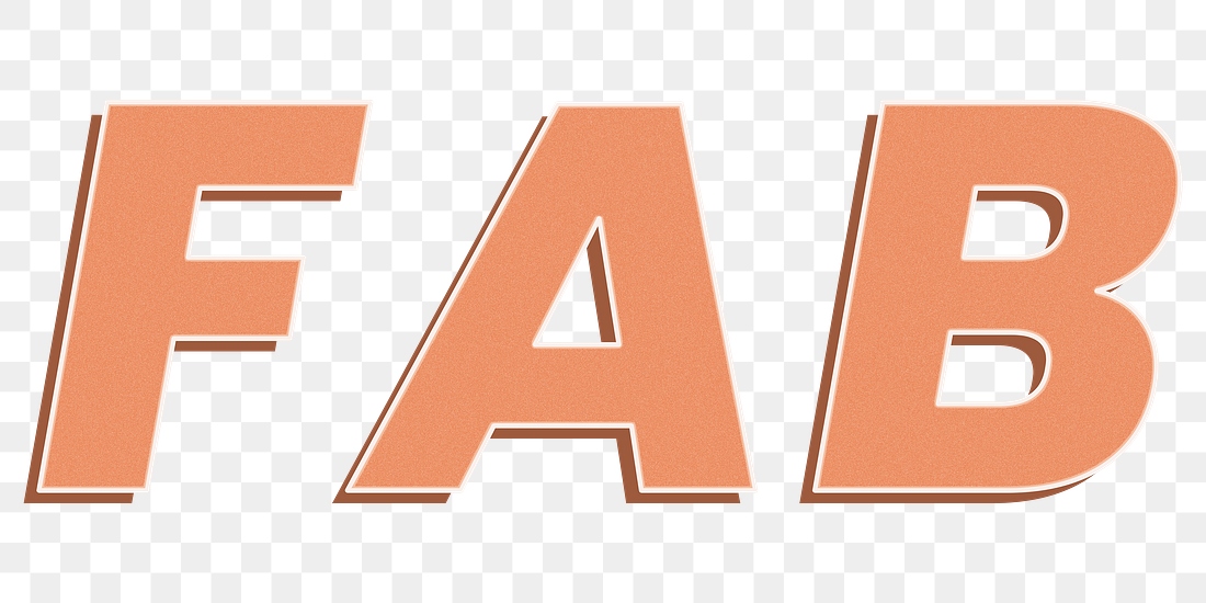 Bold text fab png word | Premium PNG - rawpixel