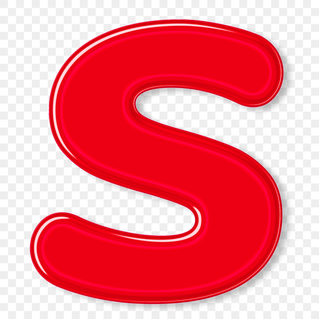Bold jelly embossed letter s | Premium PNG Sticker - rawpixel