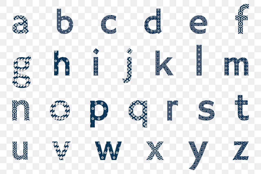 Png alphabet set japanese inspired | Premium PNG - rawpixel