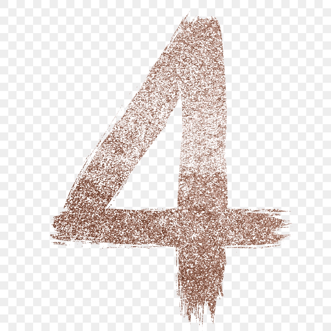 Painted 4 number png rose | Premium PNG Sticker - rawpixel