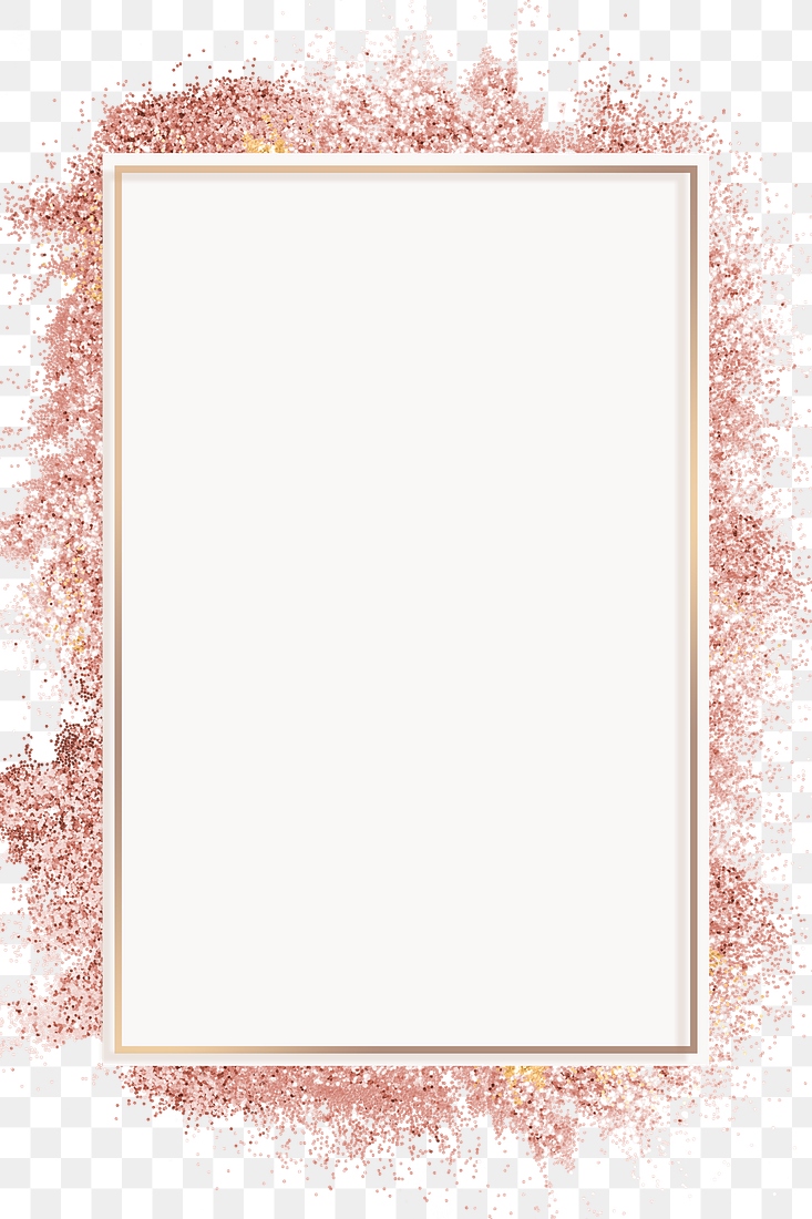 Rose gold glitter frame png | Premium PNG - rawpixel