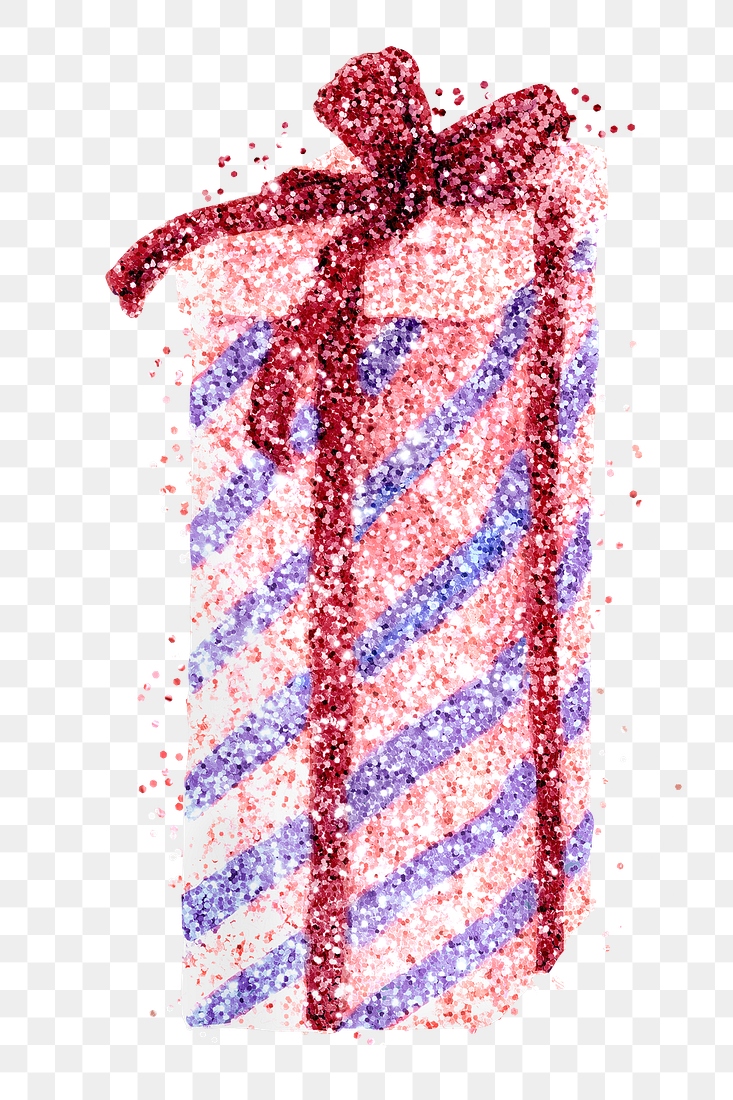 Glitter gift box illustration png | Premium PNG Sticker - rawpixel