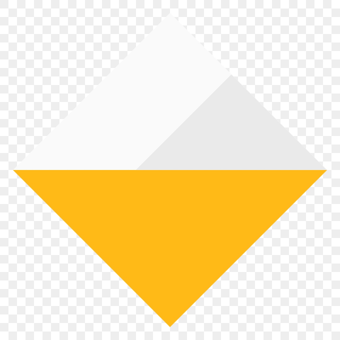 Png gray and yellow iceberg | Premium PNG Sticker - rawpixel