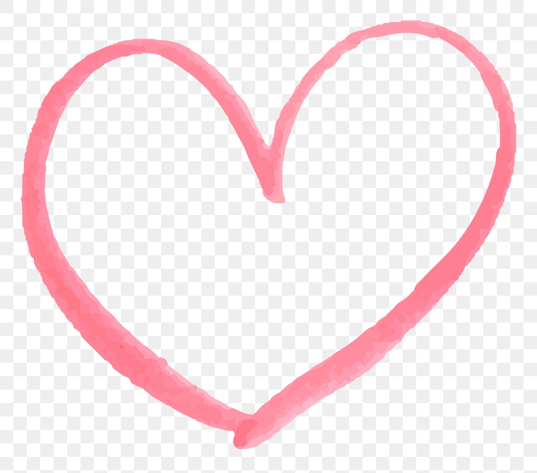 Watercolor pink heart sticker png | Premium PNG - rawpixel