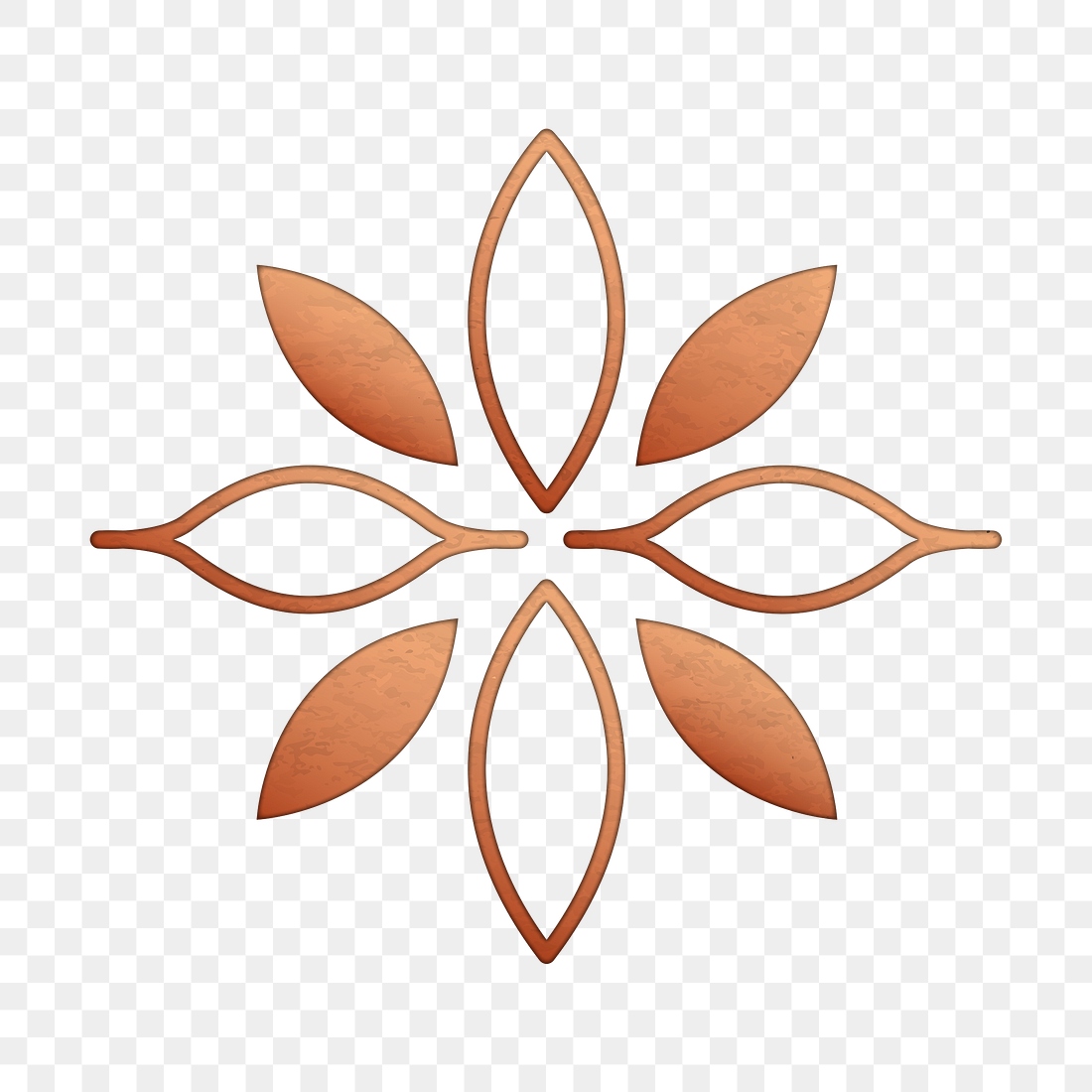 PNG luxury blooming flower logo | Premium PNG Sticker - rawpixel