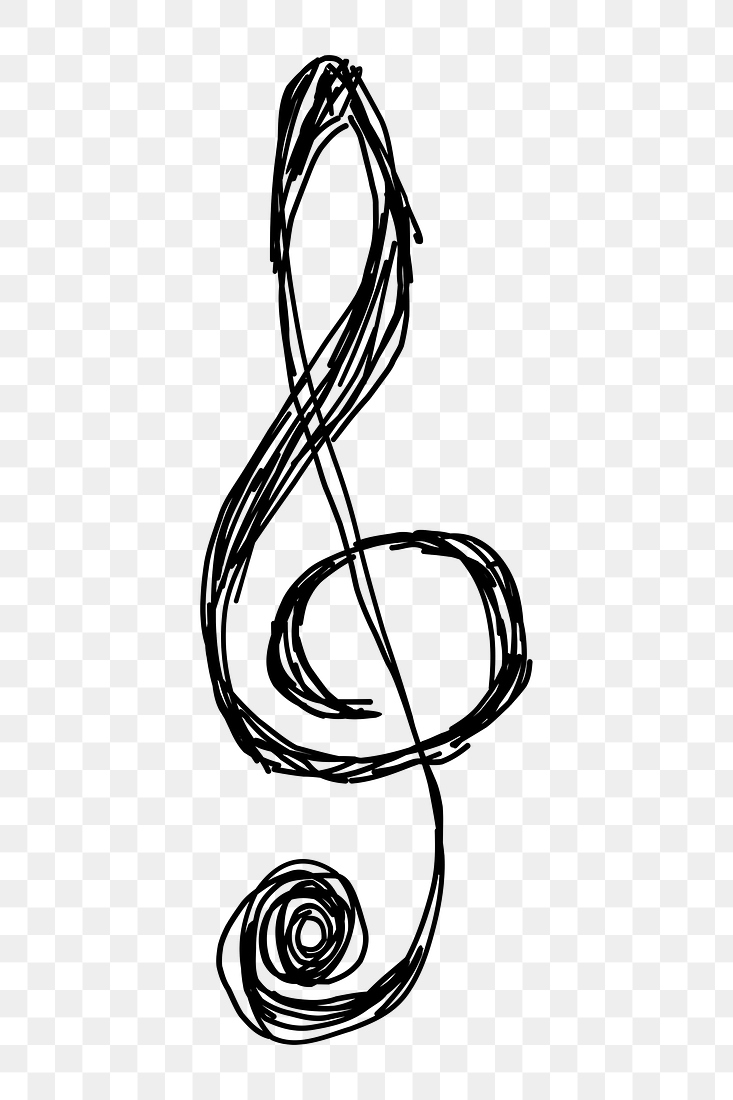 Treble clef png sticker, music | Free PNG - rawpixel