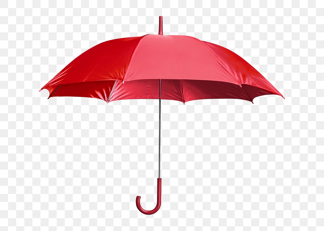 Red umbrella png sticker, object | Free PNG - rawpixel