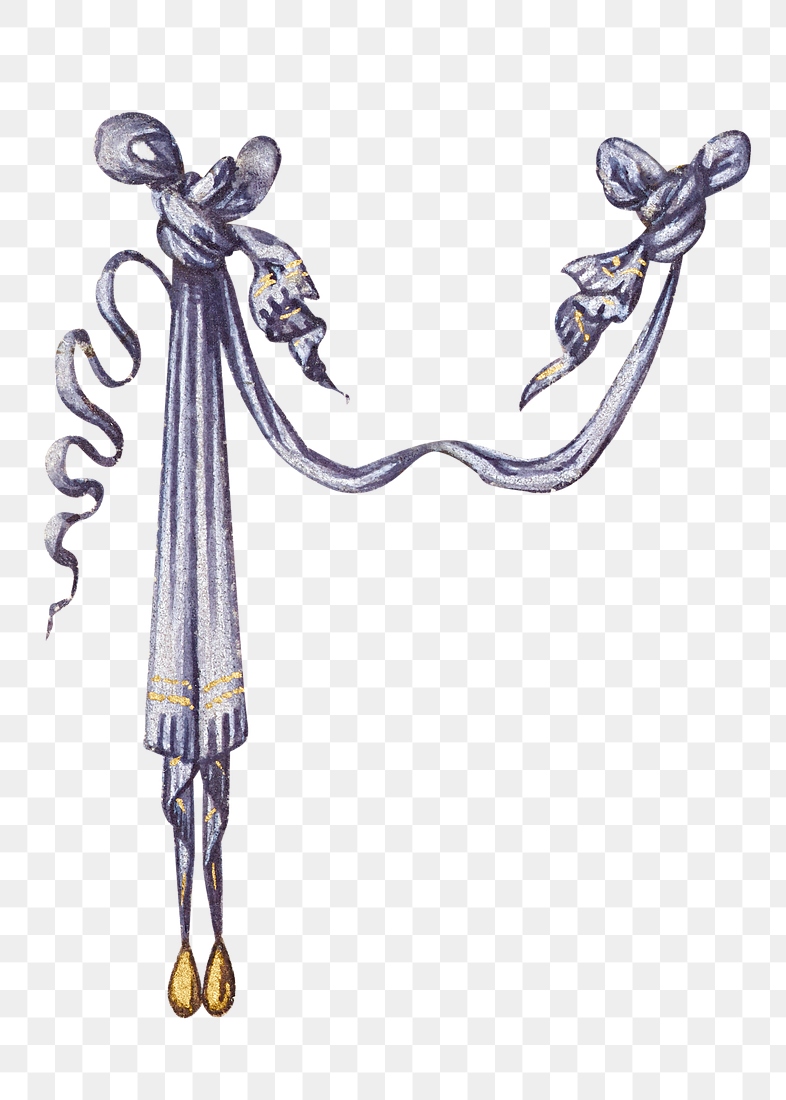 Heraldic ribbon knot tassel olmedieval | Premium PNG Sticker - rawpixel