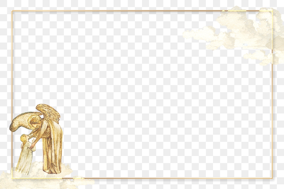 Vintage angel illustration frame design | Premium PNG - rawpixel