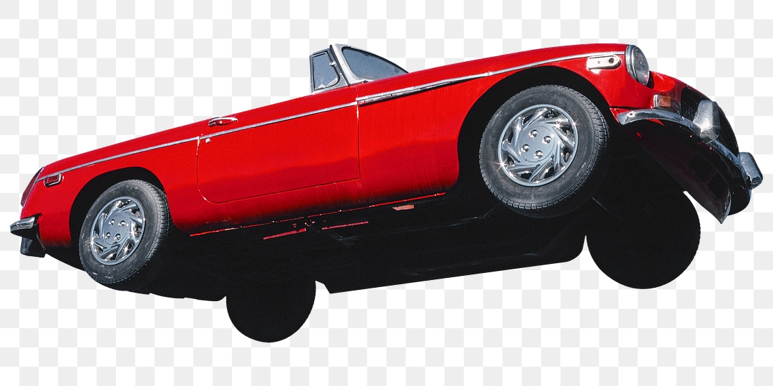 Png red car sign, remixed | Free PNG Sticker - rawpixel