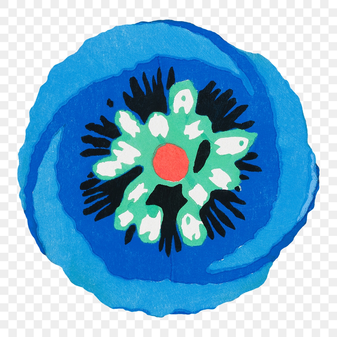 Blue flower png sticker, Art | Premium PNG Sticker - rawpixel