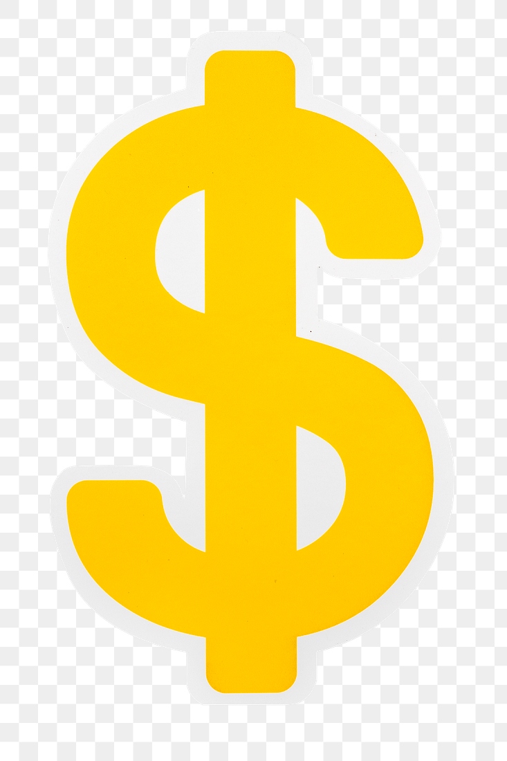 Dollar sign paper craft illustration | Premium PNG Sticker - rawpixel