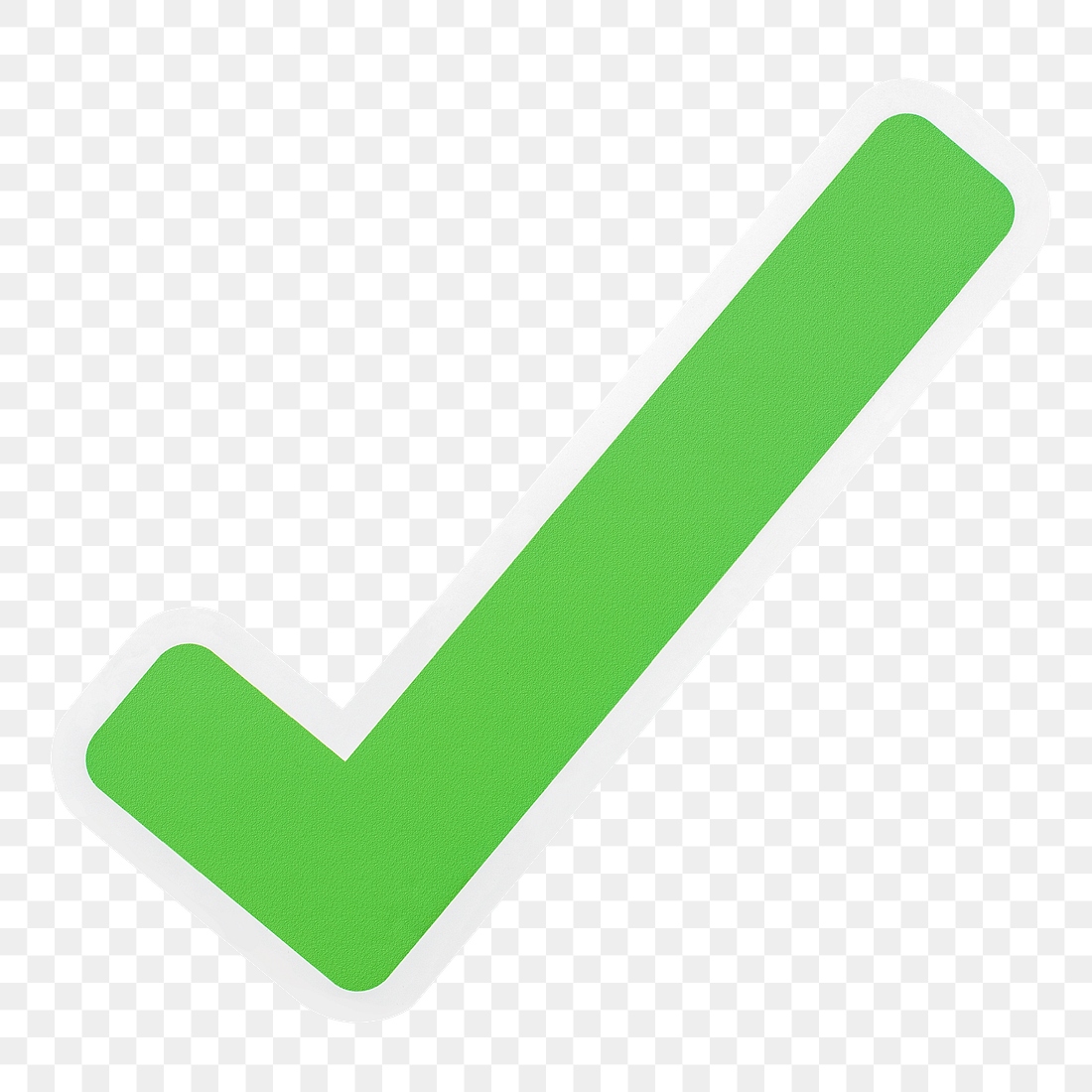 Correct tick sign paper craft | Premium PNG Sticker - rawpixel