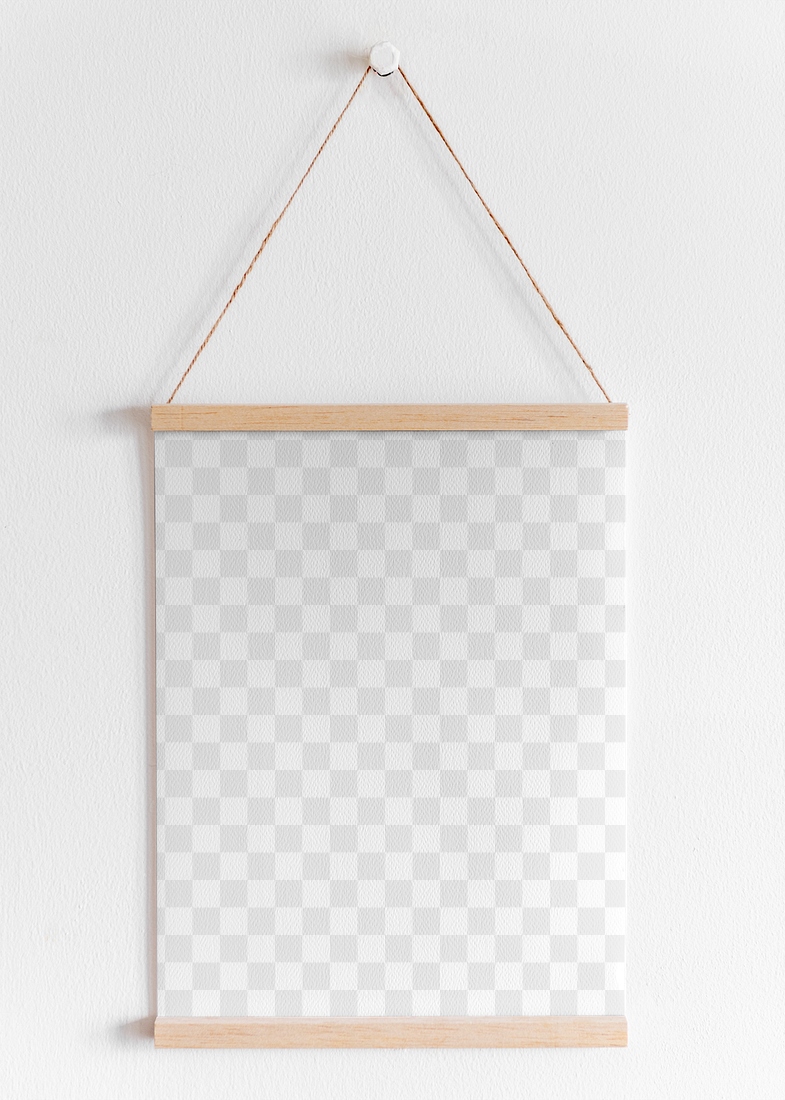 Poster PNG mockup wooden frame | Free PNG - rawpixel