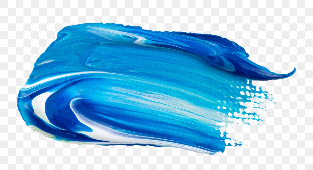 Blue paint smudge textured png | Premium PNG Sticker - rawpixel