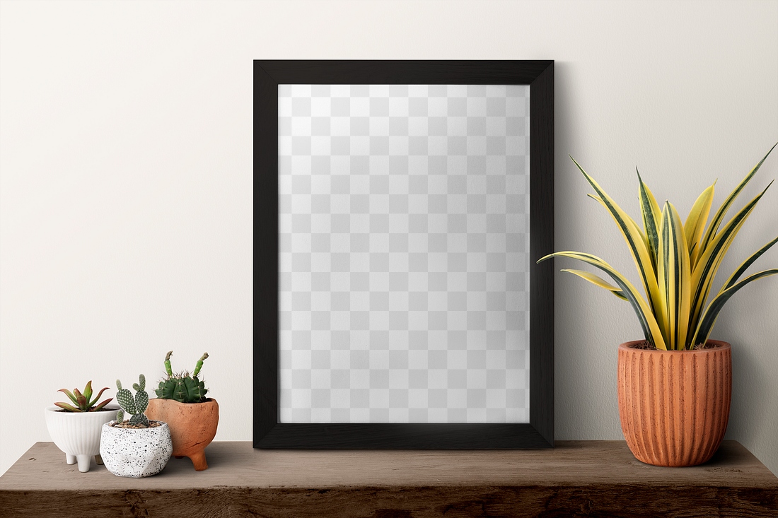 Dark picture frame png mockup | Premium PNG - rawpixel