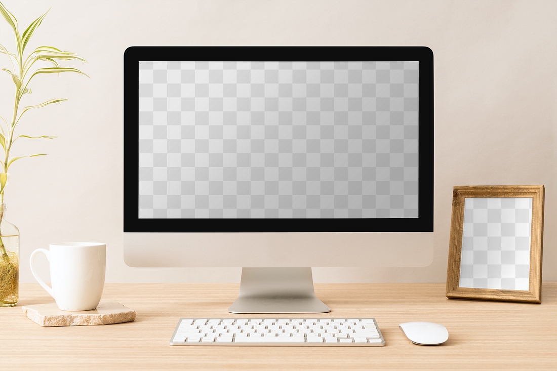 Transparent screen png, computer mockup, | Premium PNG - rawpixel