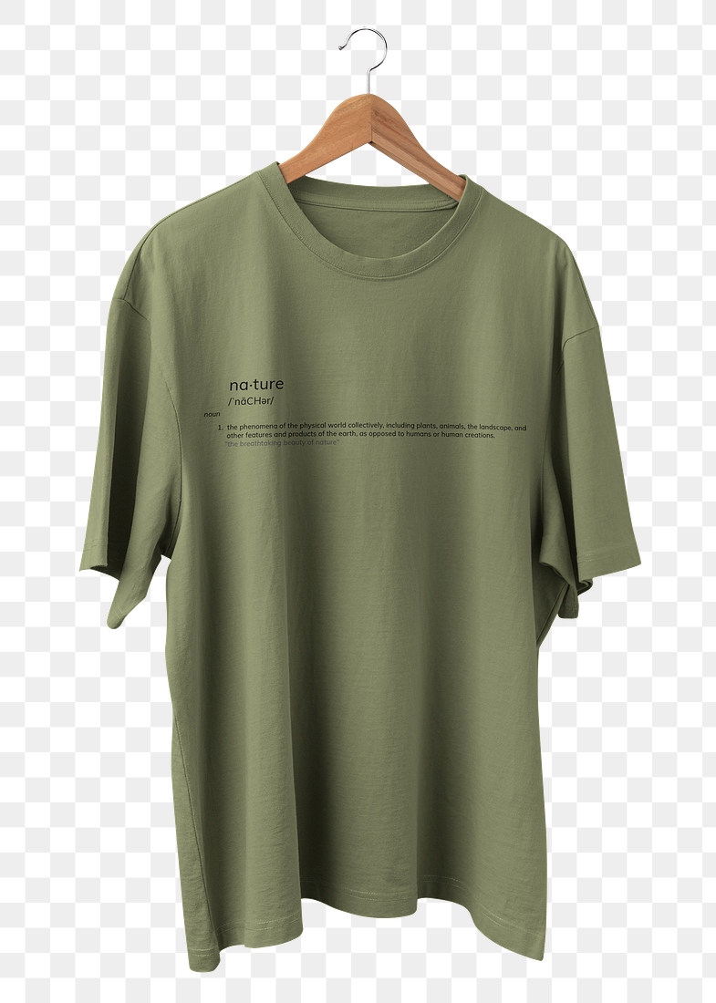 T-shirt png, green simple fashion | Premium PNG Sticker - rawpixel