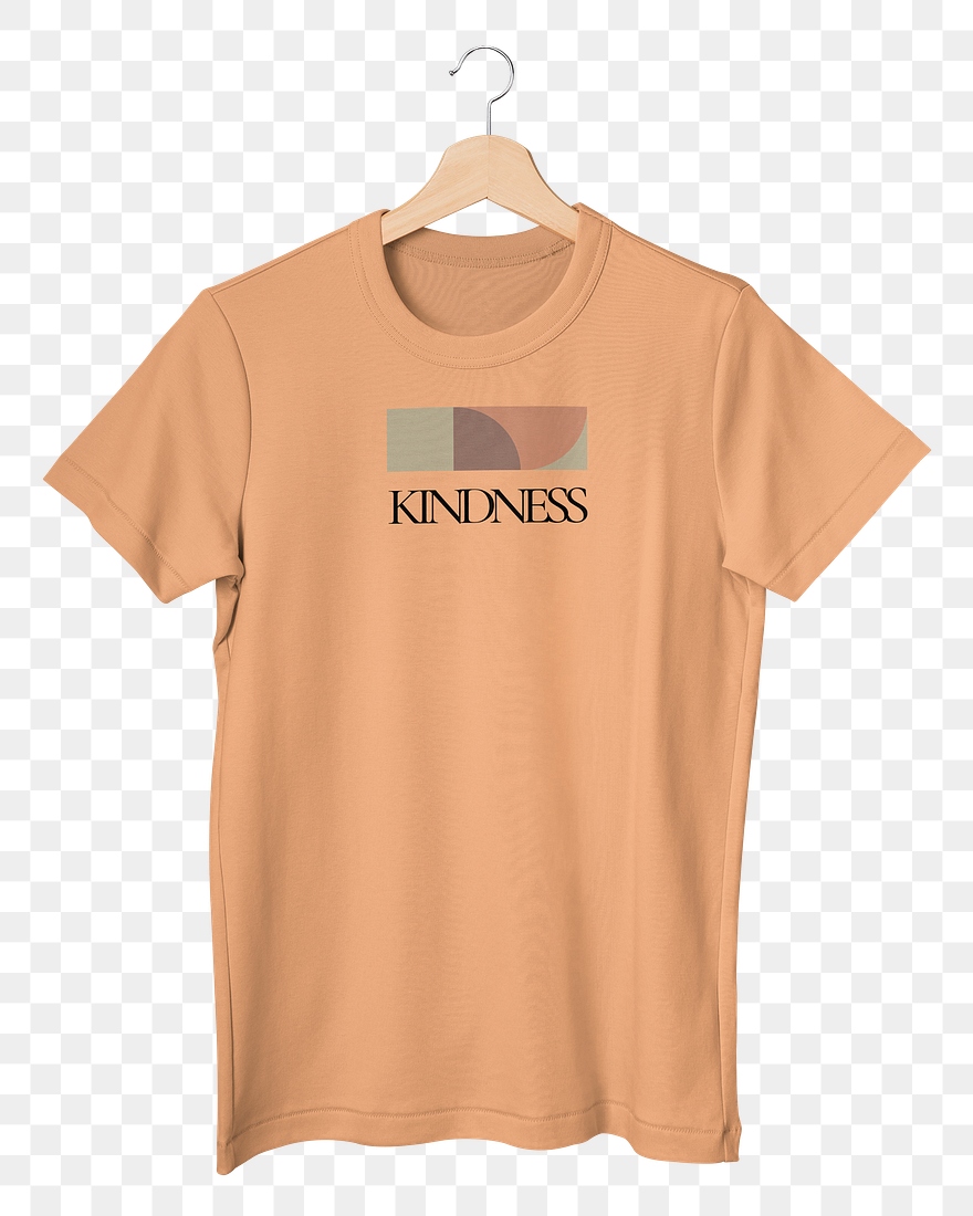 T-shirt png, orange simple fashion | Premium PNG Sticker - rawpixel