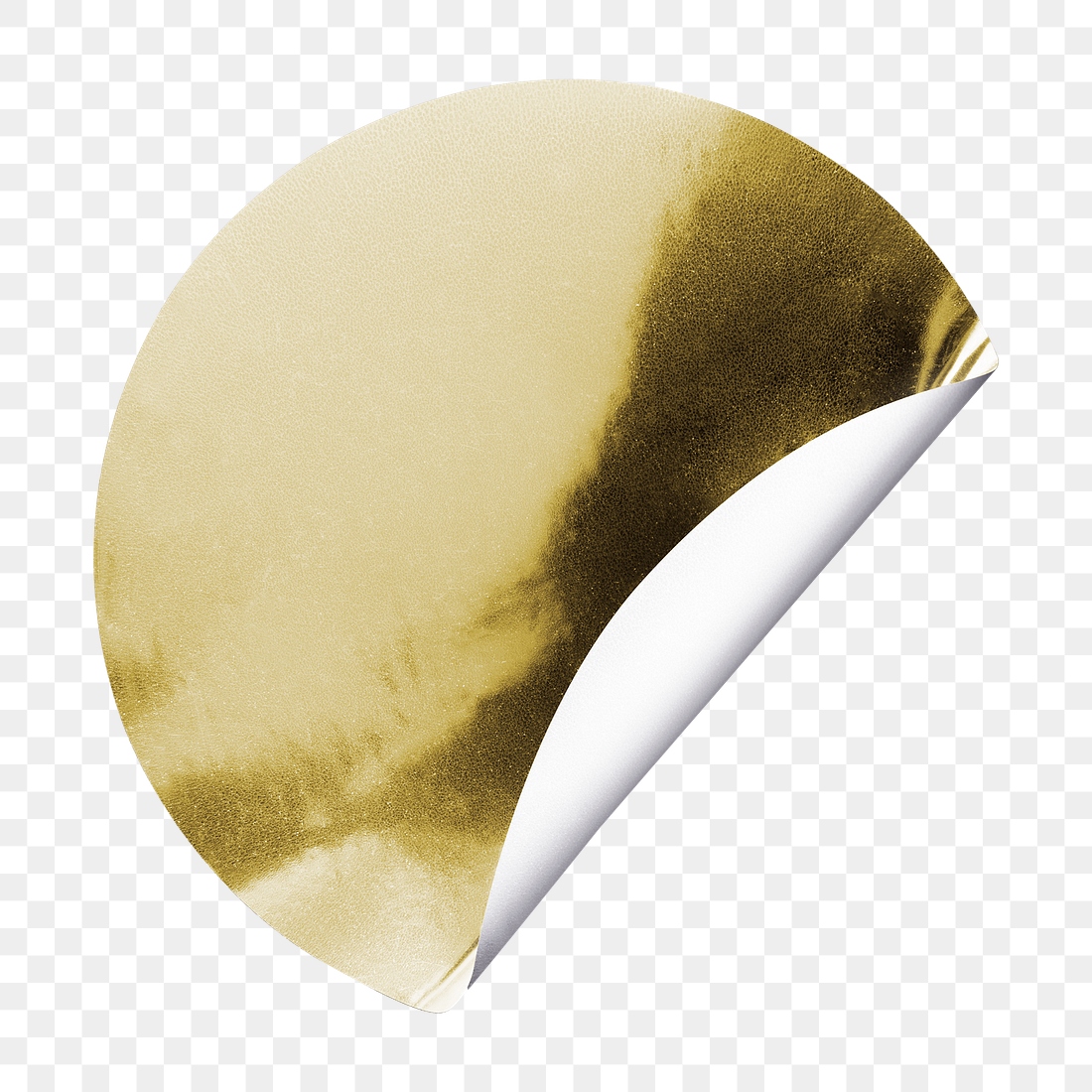 Gold sticker png, blank round | Premium PNG Sticker - rawpixel