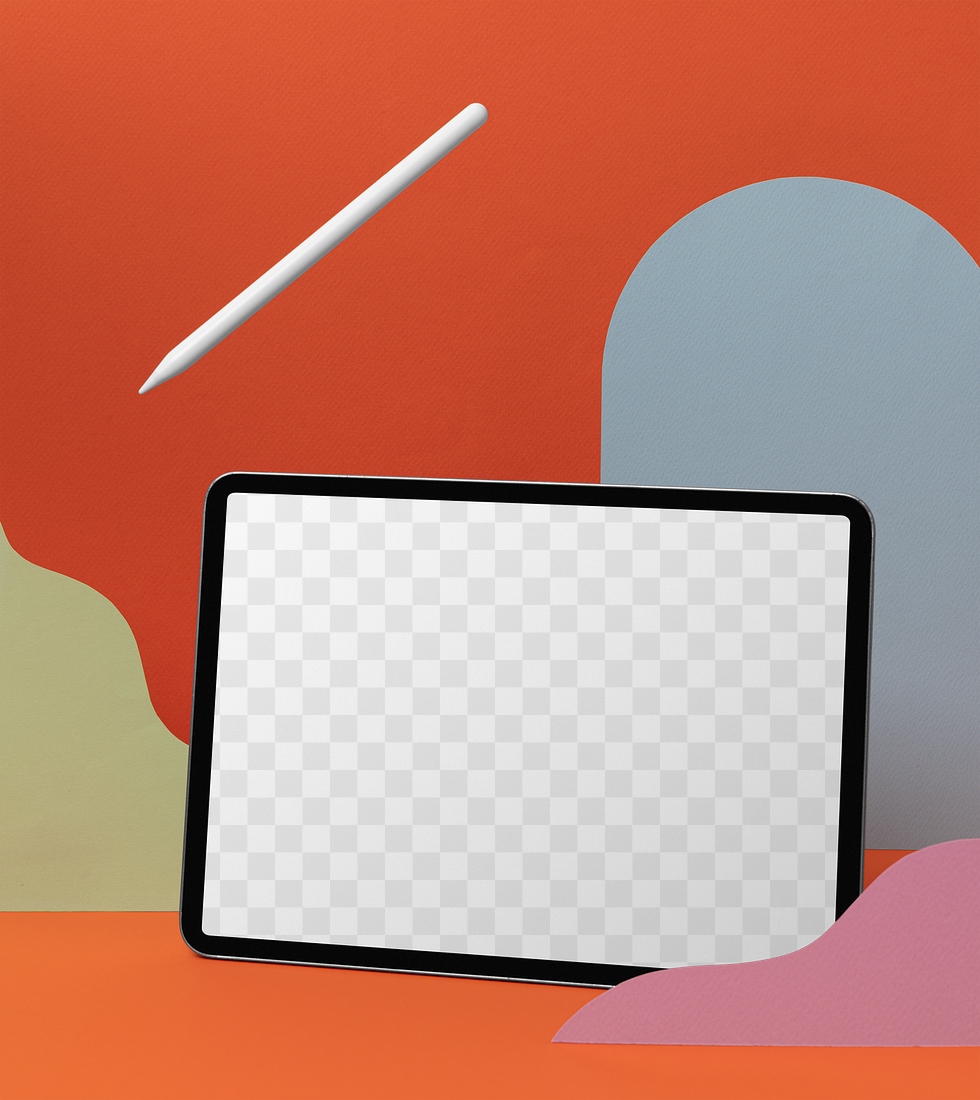 Tablet screen png mockup, transparent | Premium PNG - rawpixel