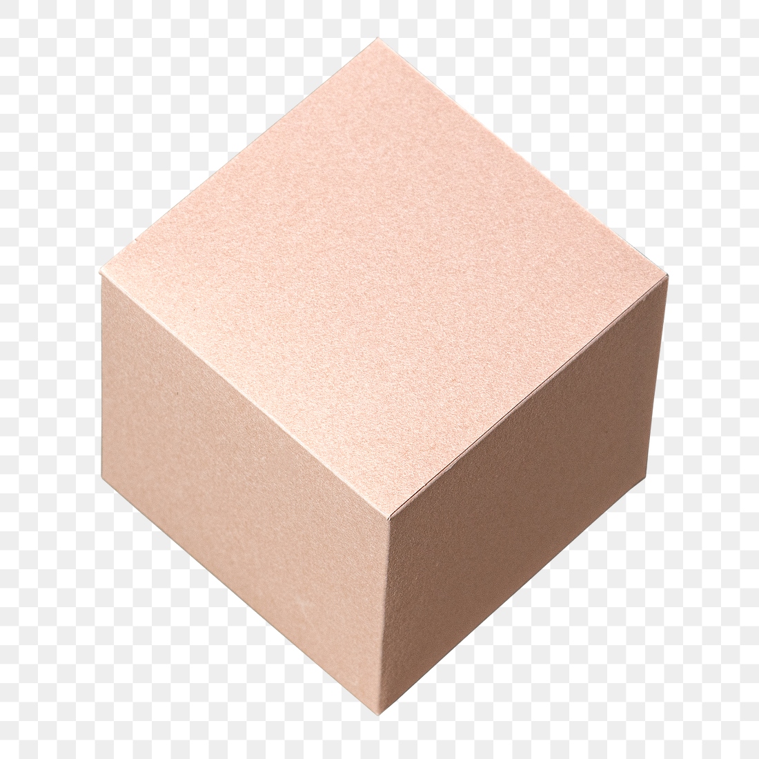 3D pink cubic shaped paper | Premium PNG Sticker - rawpixel