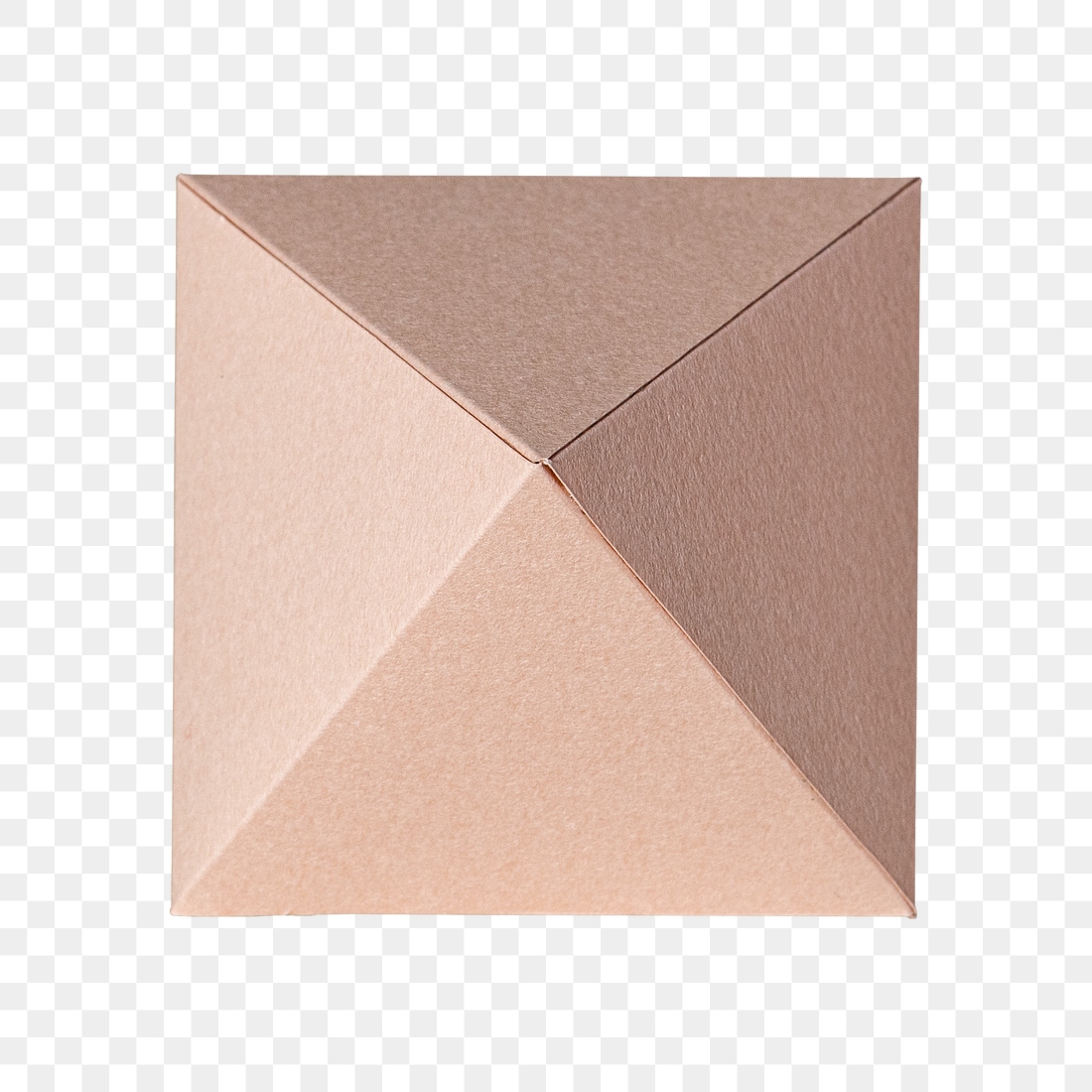 3D pink pyramid paper craft | Premium PNG Sticker - rawpixel