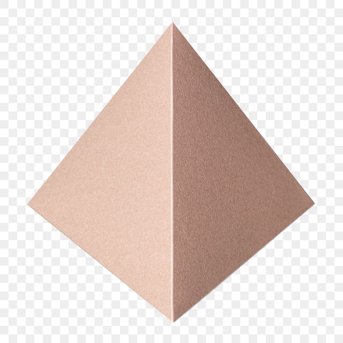 3D pink pyramid paper craft | Premium PNG Sticker - rawpixel