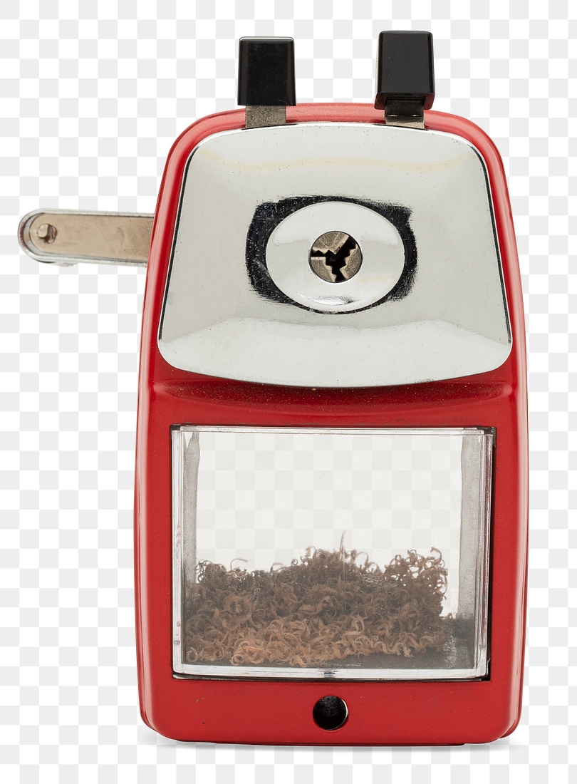 Red pencil sharpener design element | Premium PNG Sticker - rawpixel