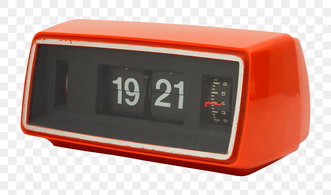 Retro flip clock design element | Premium PNG Sticker - rawpixel
