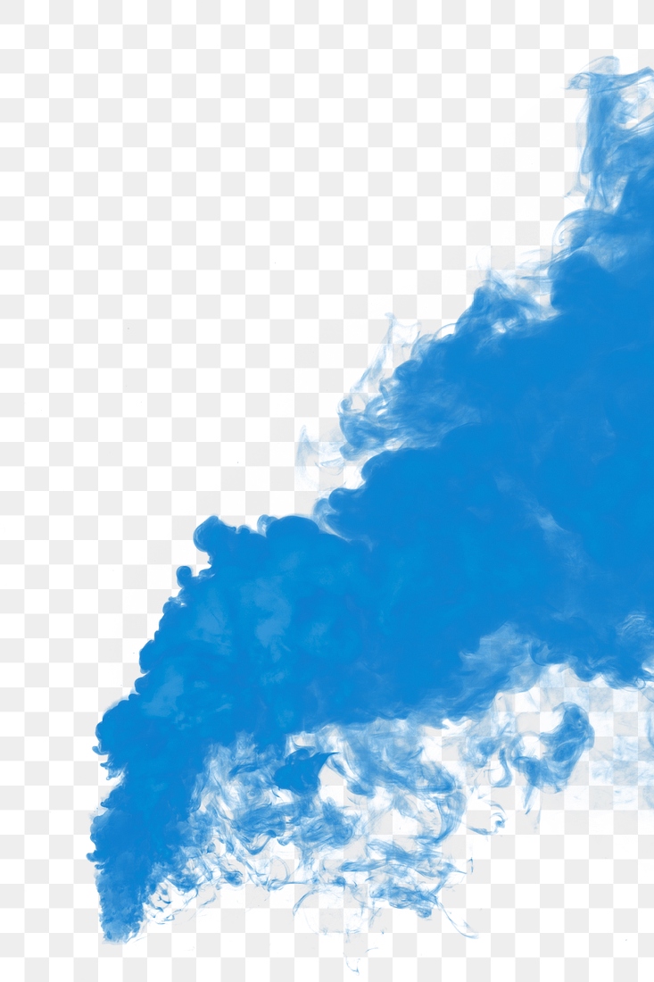 Blue smoke effect design element | Premium PNG Sticker - rawpixel