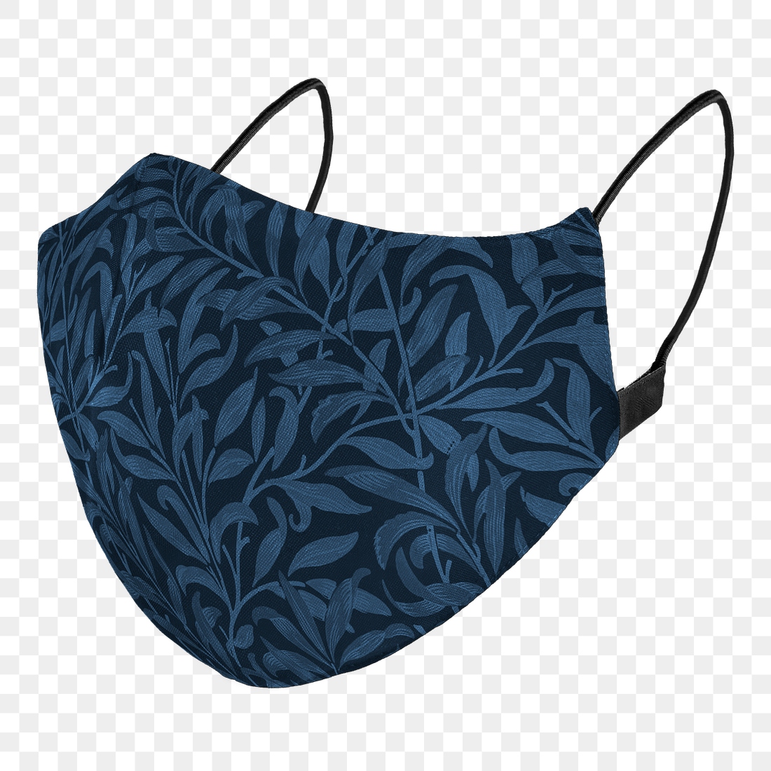 Botanical pattern fabric face mask | Premium PNG Sticker - rawpixel