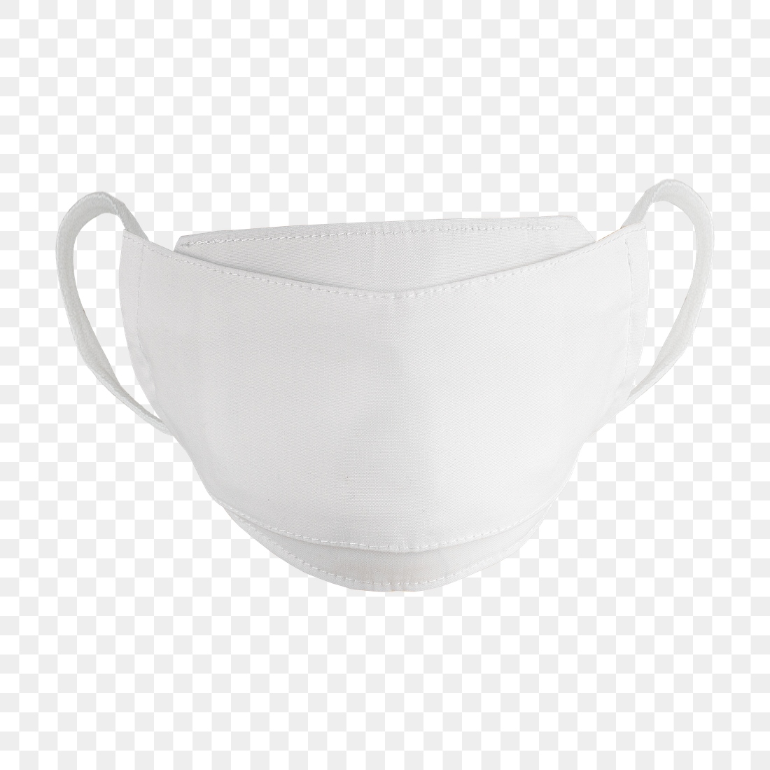 White protective cloth mask design | Premium PNG - rawpixel