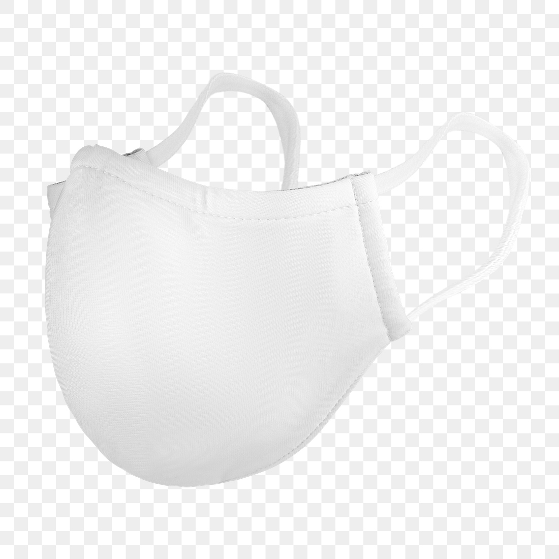 White protective cloth mask design | Premium PNG Sticker - rawpixel
