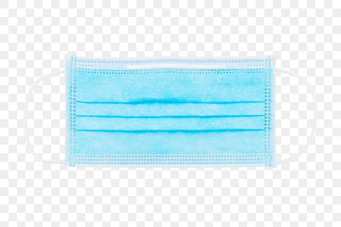 Blue disposable surgical face mask | Premium PNG Sticker - rawpixel