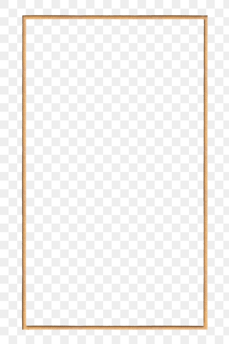Rectangle gold frame design element | Premium PNG - rawpixel