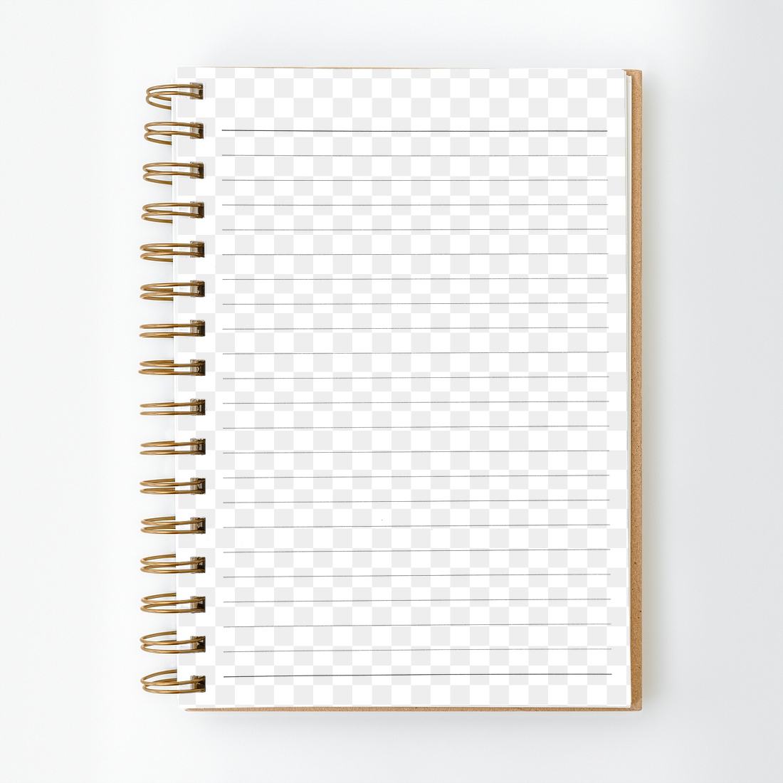 Ruled notebook mockup white table | Premium PNG - rawpixel