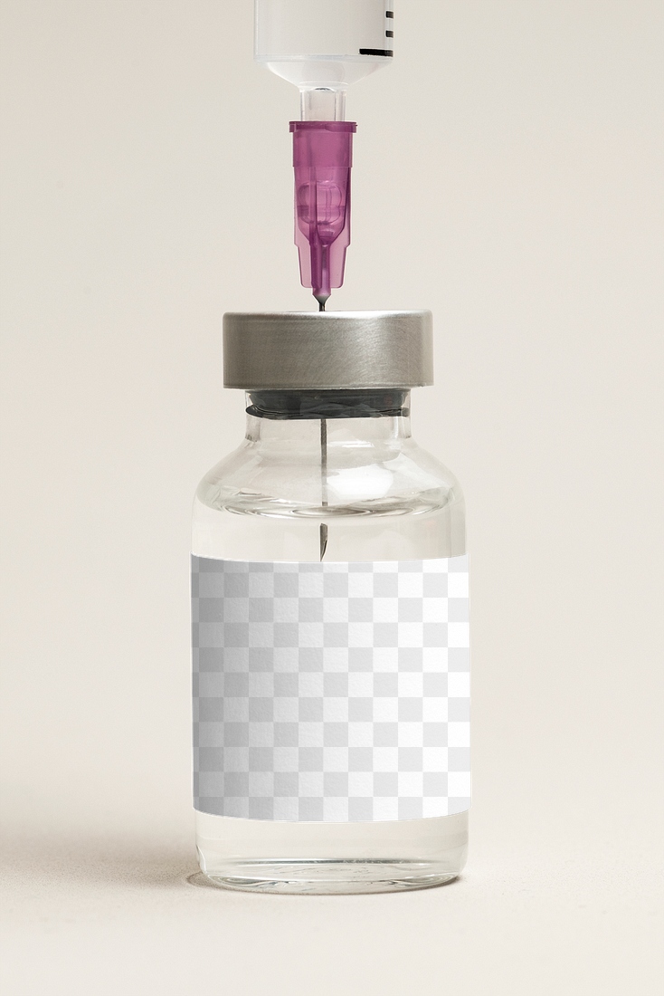 Injection glass vial png label | Premium PNG - rawpixel