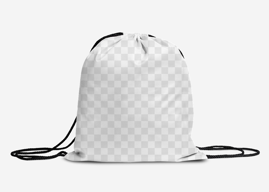 Png drawstring bag transparent mockup | Premium PNG - rawpixel