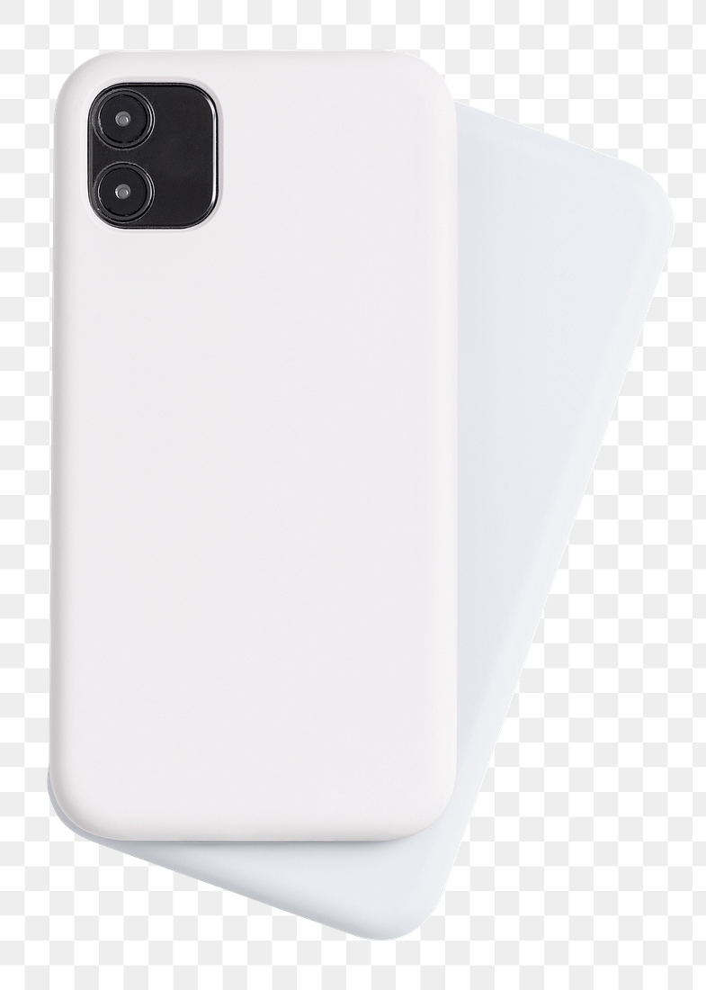 White mobile phone case transparent | Premium PNG Sticker - rawpixel