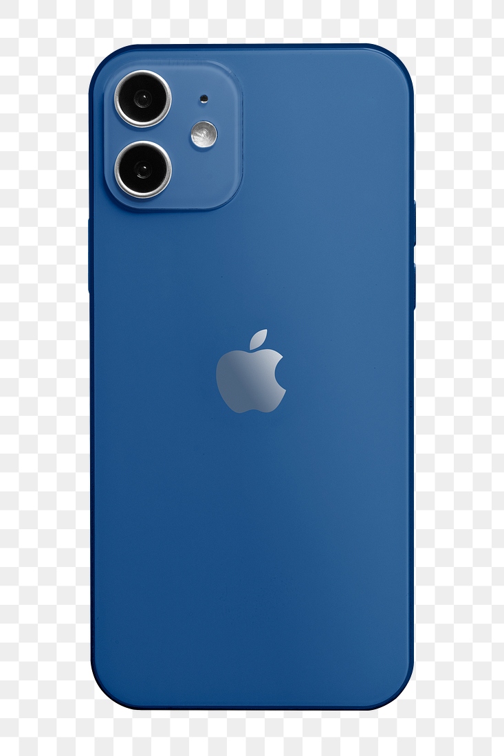 Blue Apple iPhone 12 png | Premium PNG Sticker - rawpixel